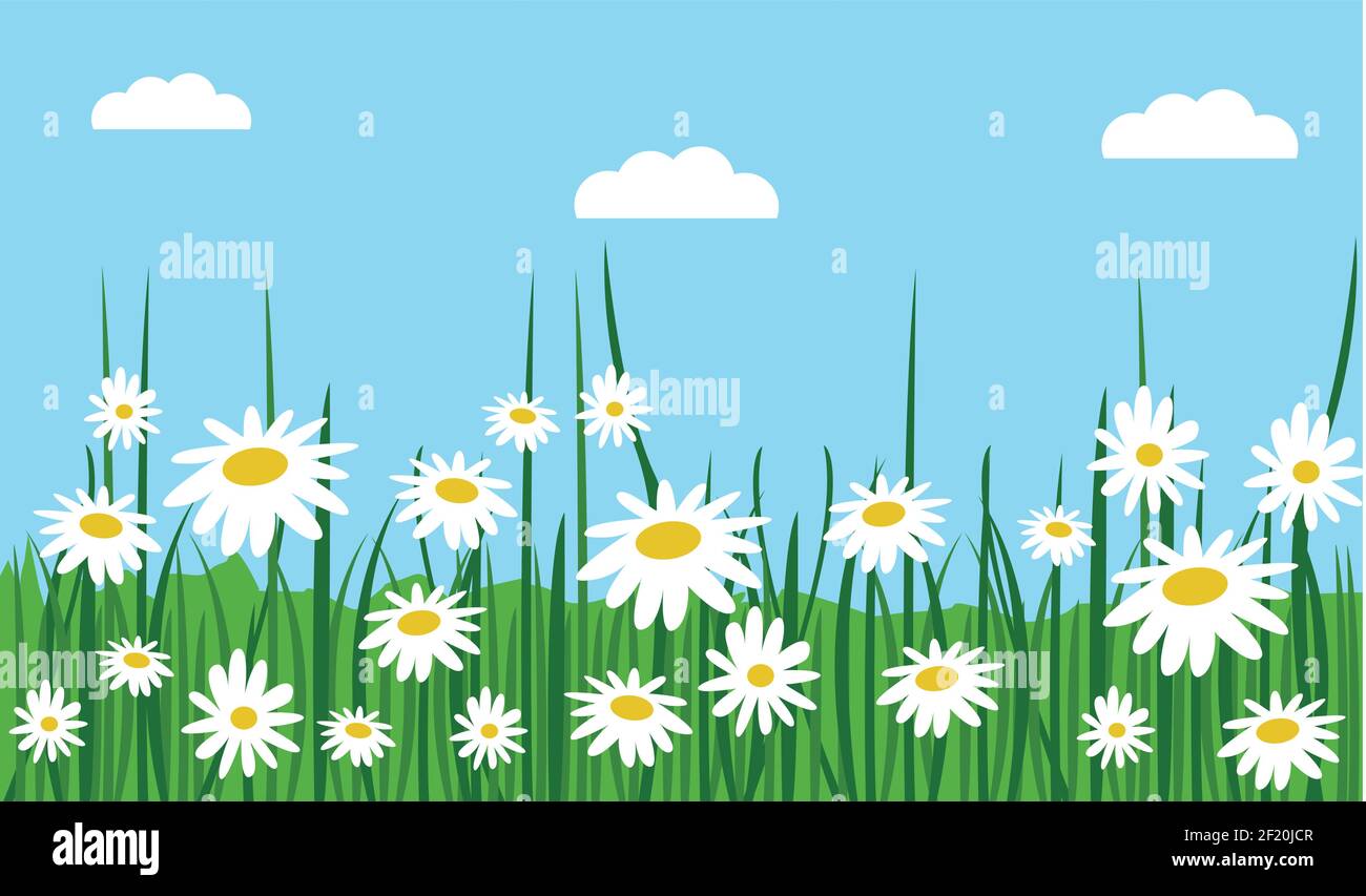 colorful spring flowers vector illustration Stock Vector Image & Art ...
