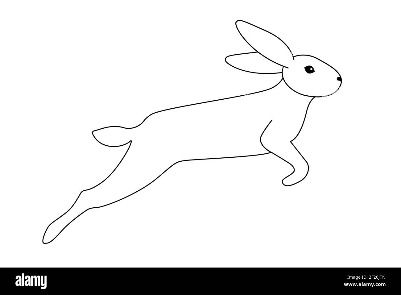Jumping Rabbit Drawing