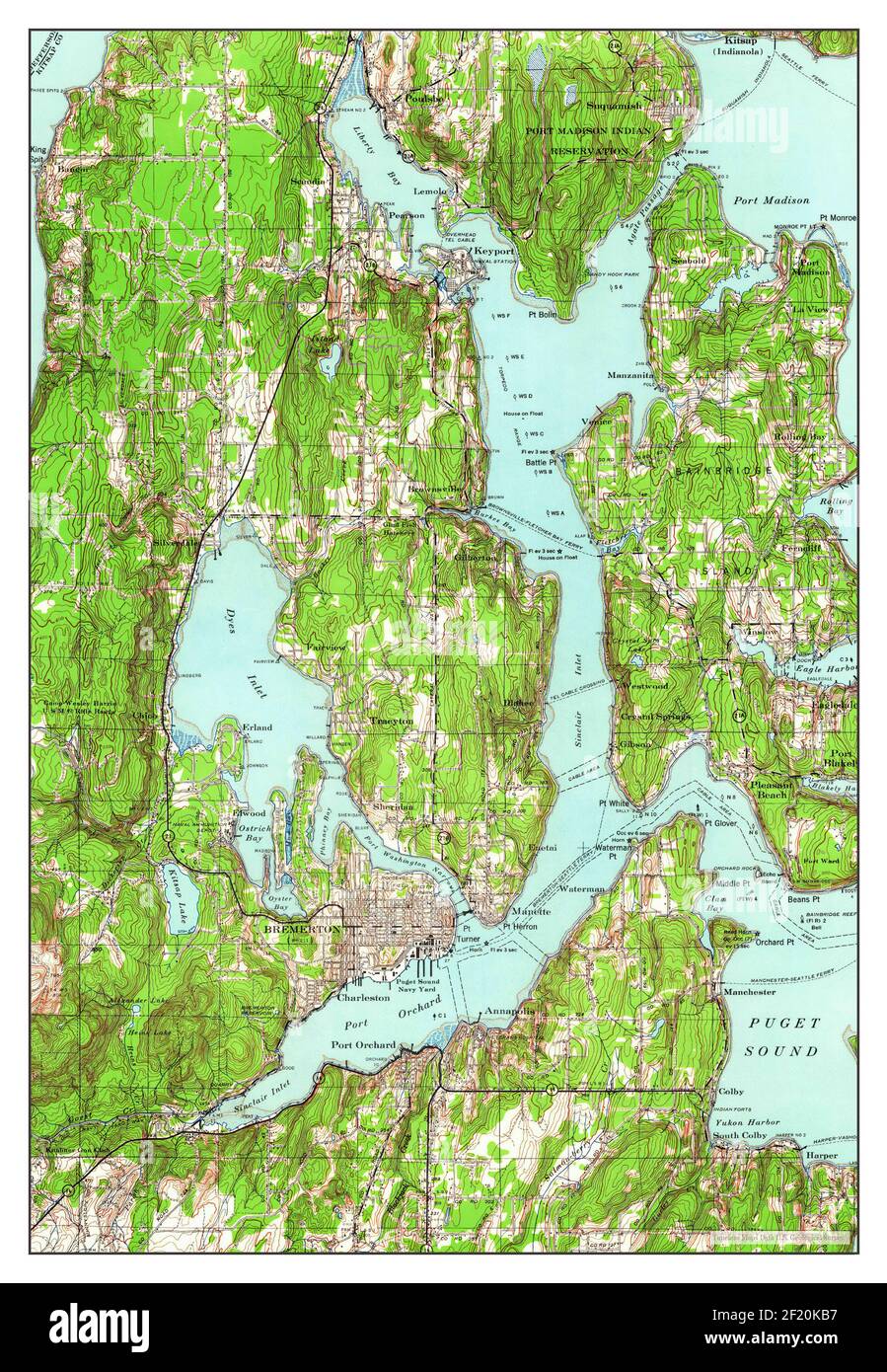 Map of orchard washington hi-res stock photography and images - Alamy