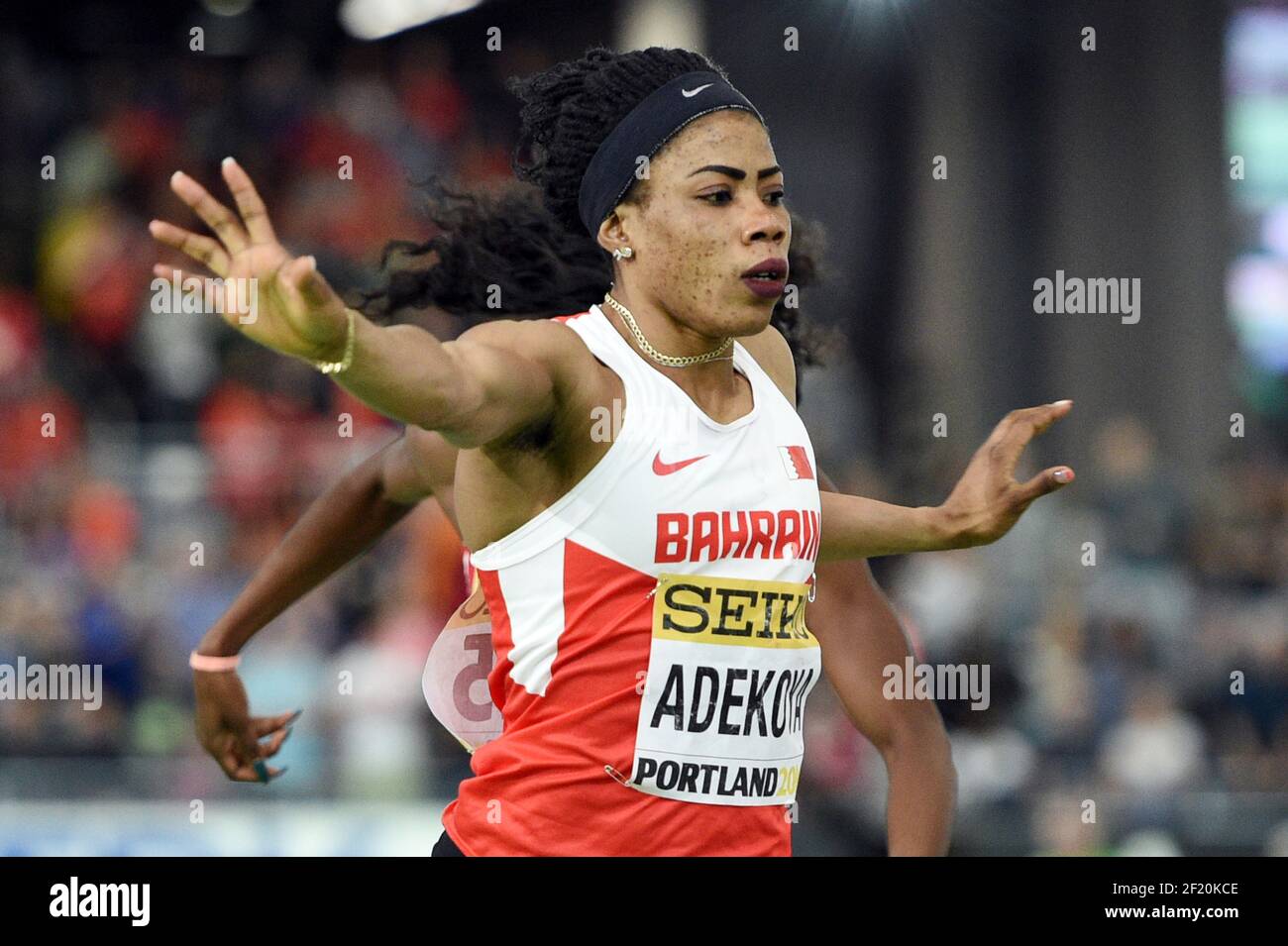 Oluwakemi Adekoya from Barheim competes in the 400m women during the ...
