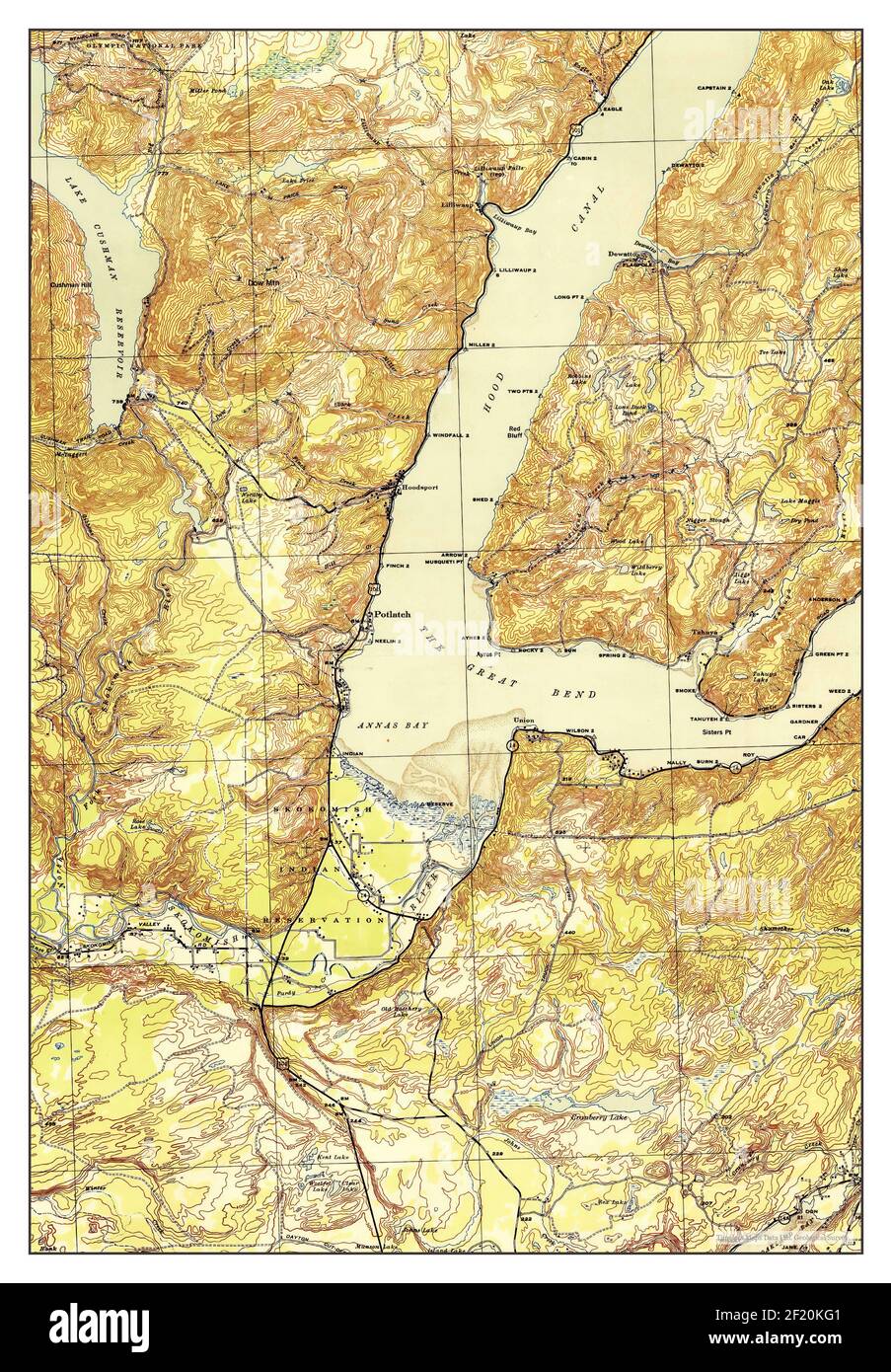 Map of potlatch hi-res stock photography and images - Alamy