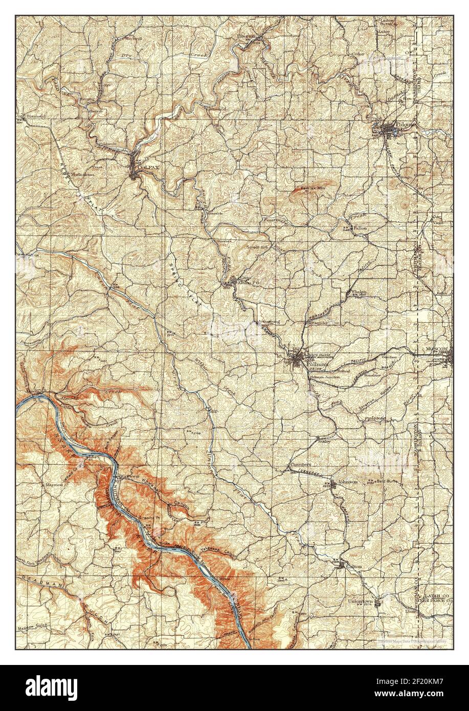 Pullman, Washington, map 1910, 1:125000, United States of America by ... Pullman, Washington, map 1910, 1:125000, United States of America by ...