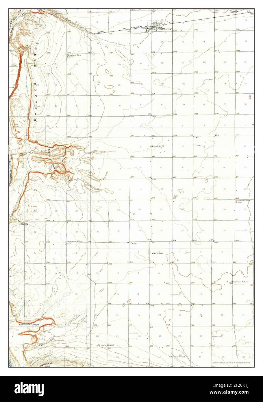 Quincy washington state map hi-res stock photography and images - Alamy