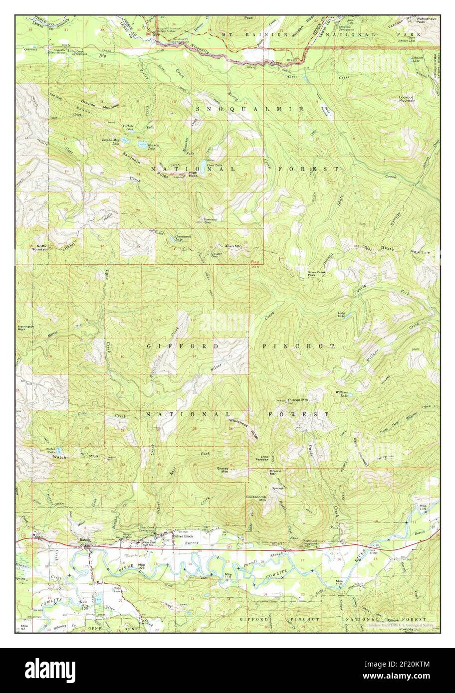 Map of randle washington hi-res stock photography and images - Alamy