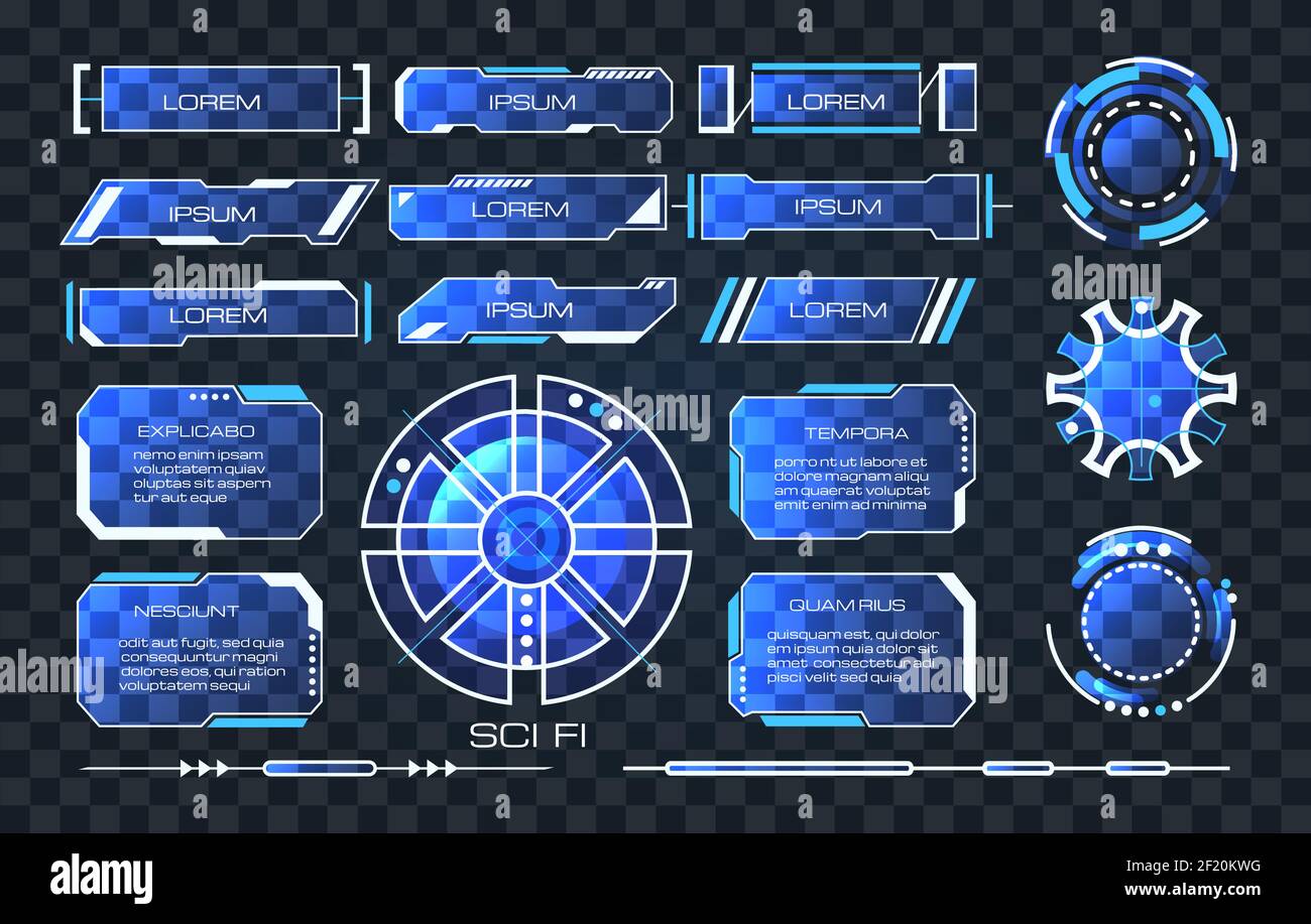 Futuristic hud interface processing hi-res stock photography and images ...