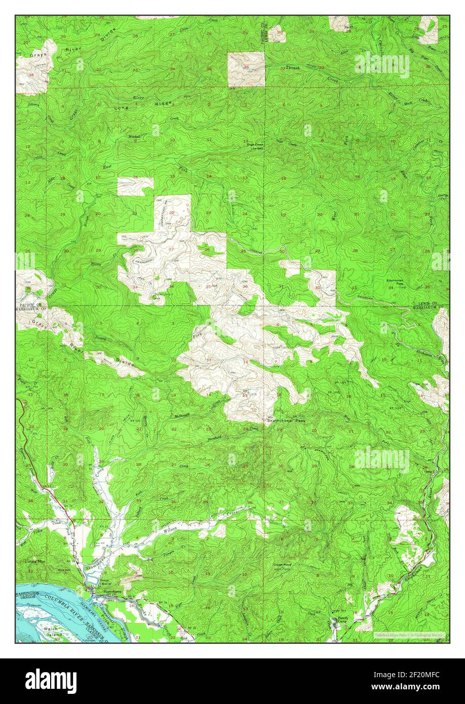 Map of skamokawa hi-res stock photography and images - Alamy