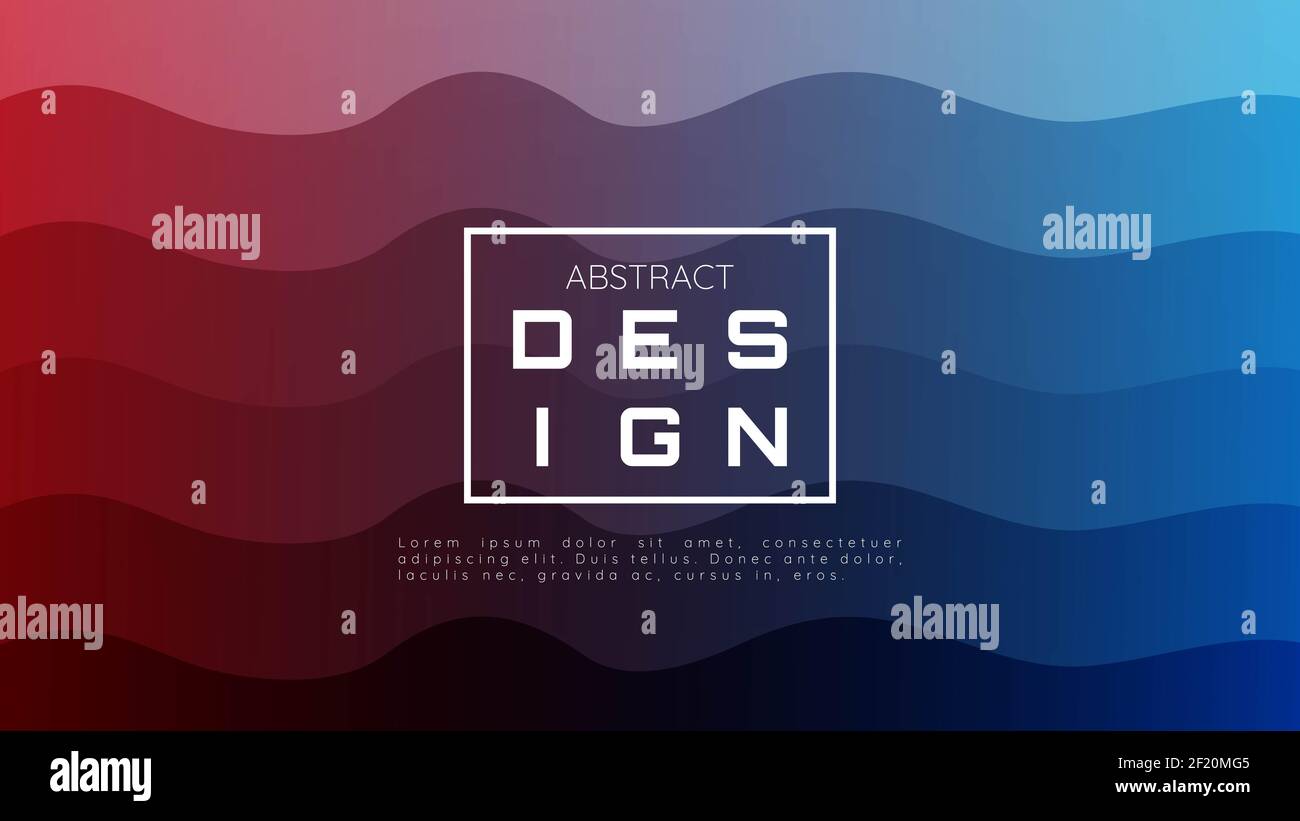Abstract Wave Gradient Shape Background with Vibrant Color for Web ...