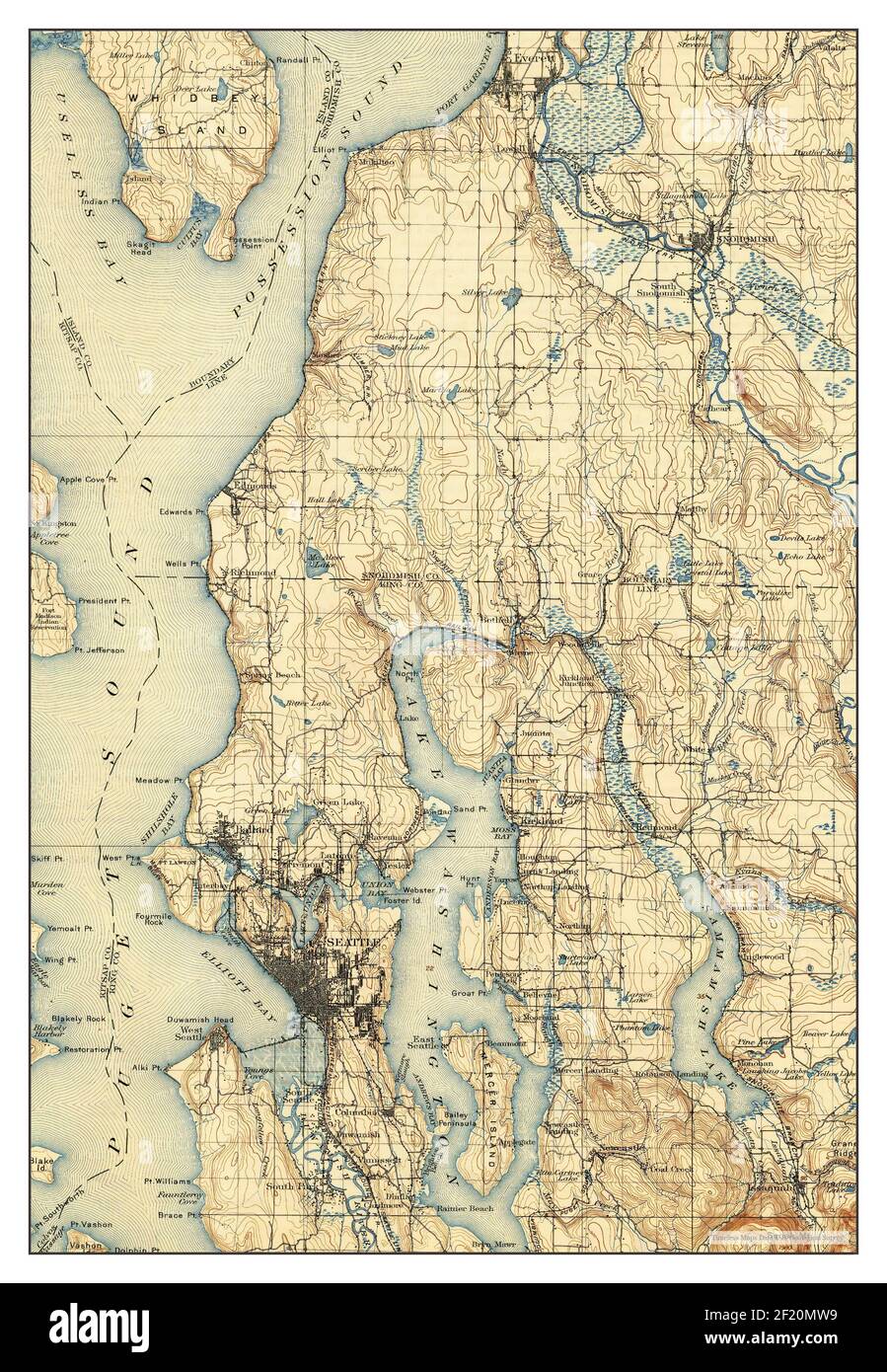 Map of snohomish hi-res stock photography and images - Alamy