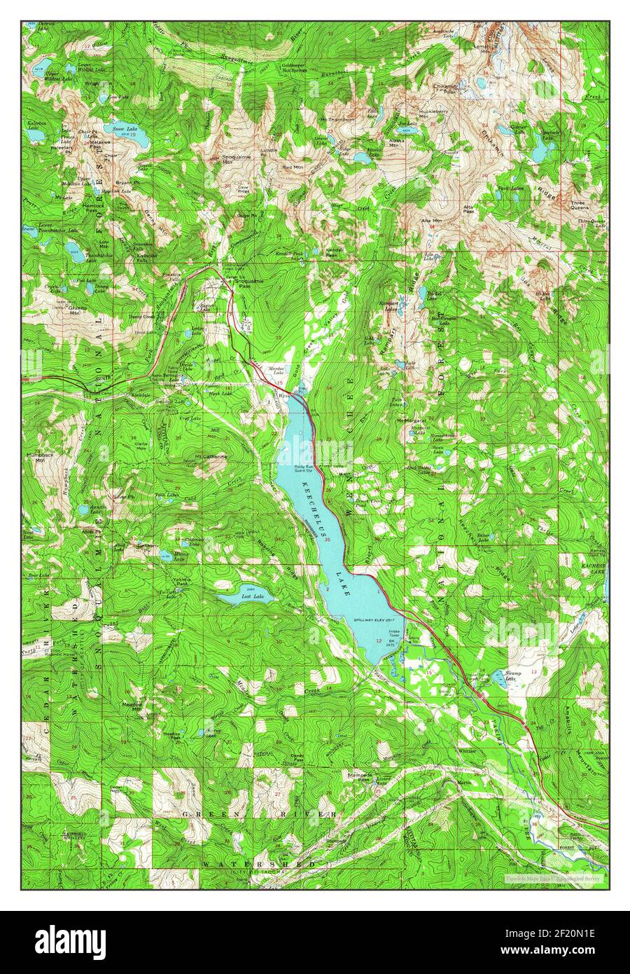 Snoqualmie washington map hi-res stock photography and images - Alamy