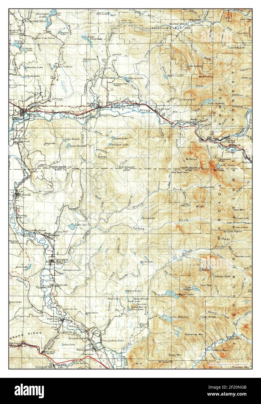 Sultan, Washington, map 1921, 1:125000, United States of America by ...