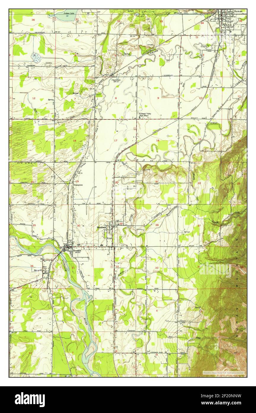 Sumas, Washington, map 1952, 1:24000, United States of America by ...