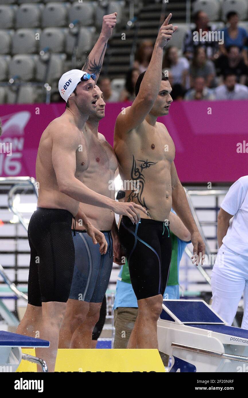 William Meynard, Clement Mignon, Fabien Gilot and Florent Manaudou for ...