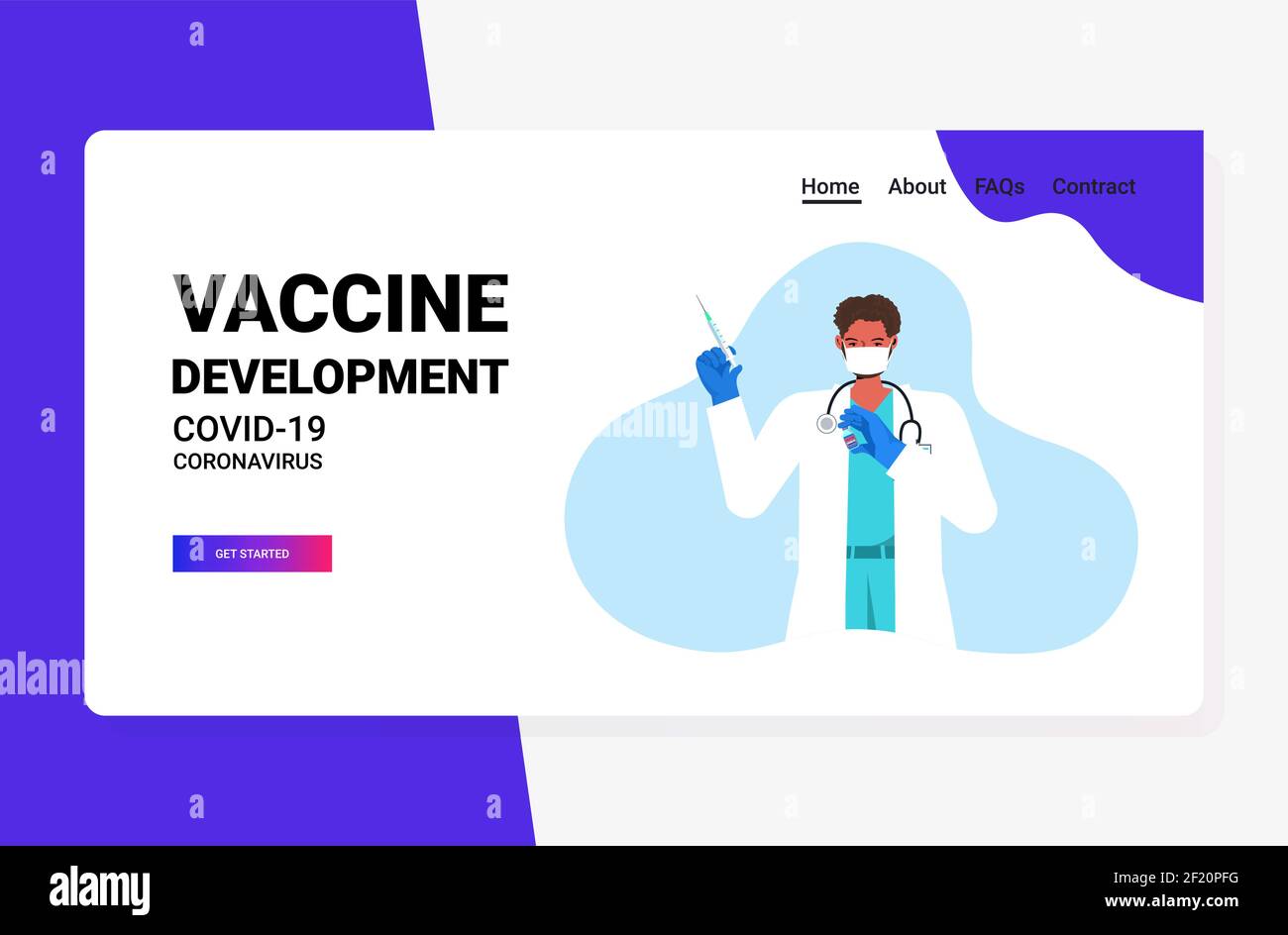 Vaccine vial stethoscope syringe Stock Vector Images - Alamy