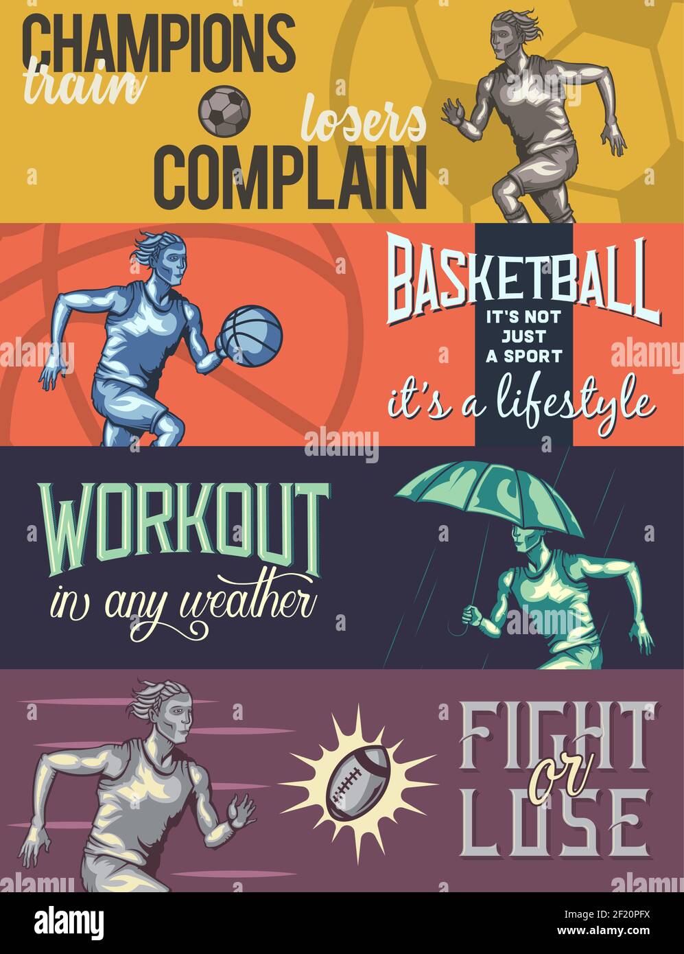 Web banner template with illustrations of running man Stock Vector ...