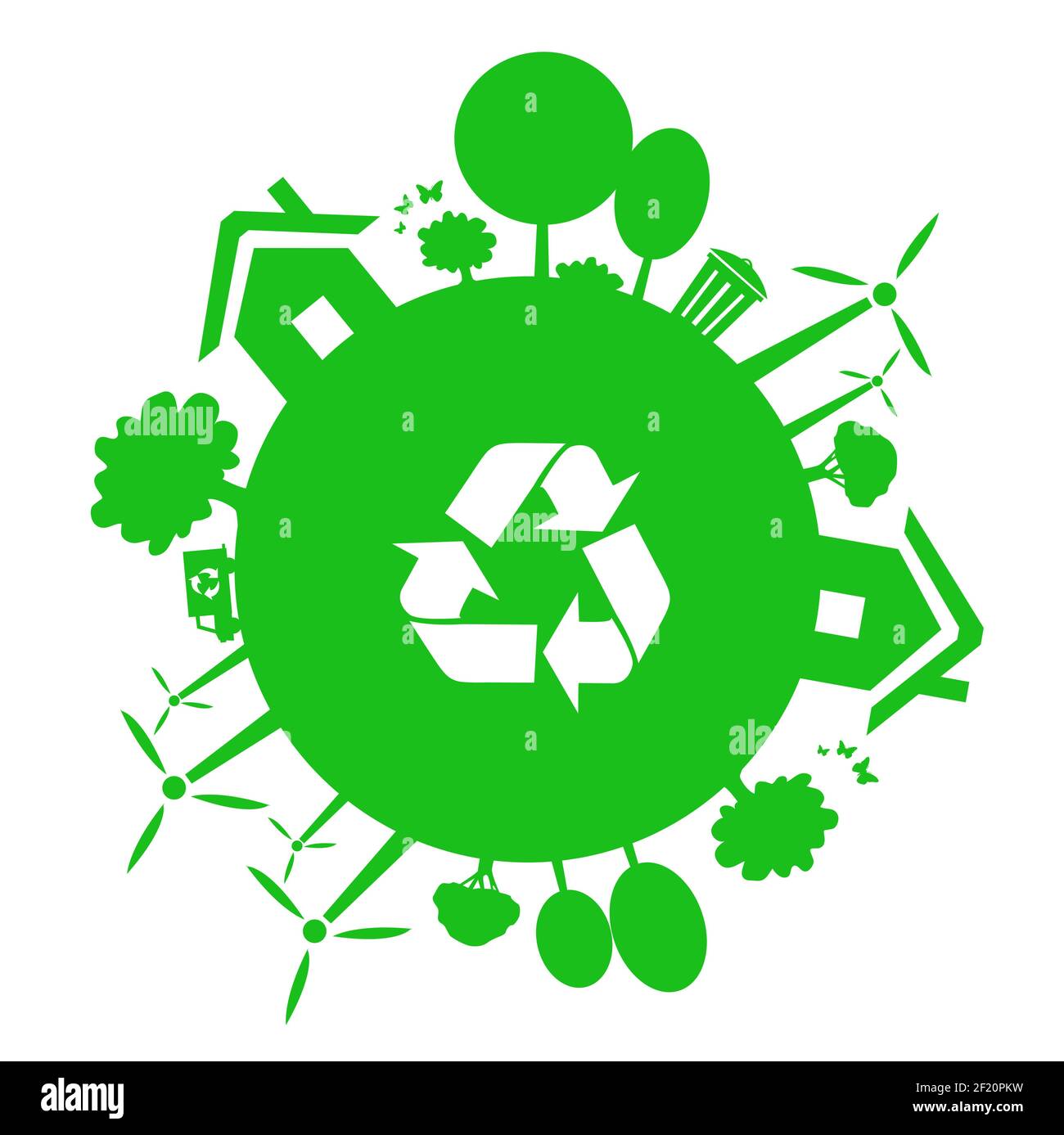 green earth vector illustration Stock Vector Image & Art - Alamy