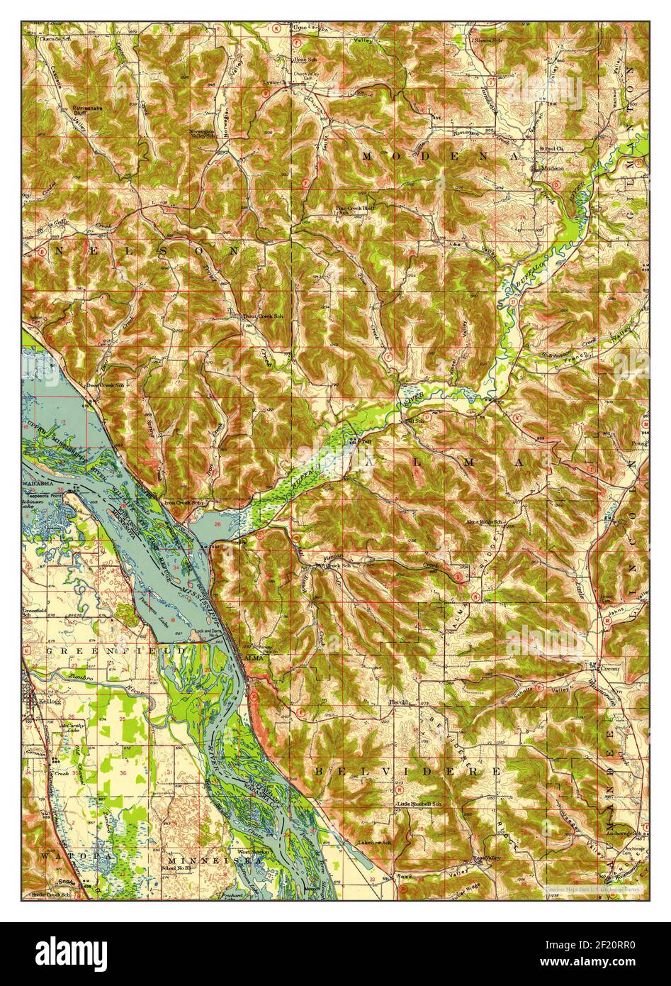 Map of alma Cut Out Stock Images & Pictures - Alamy