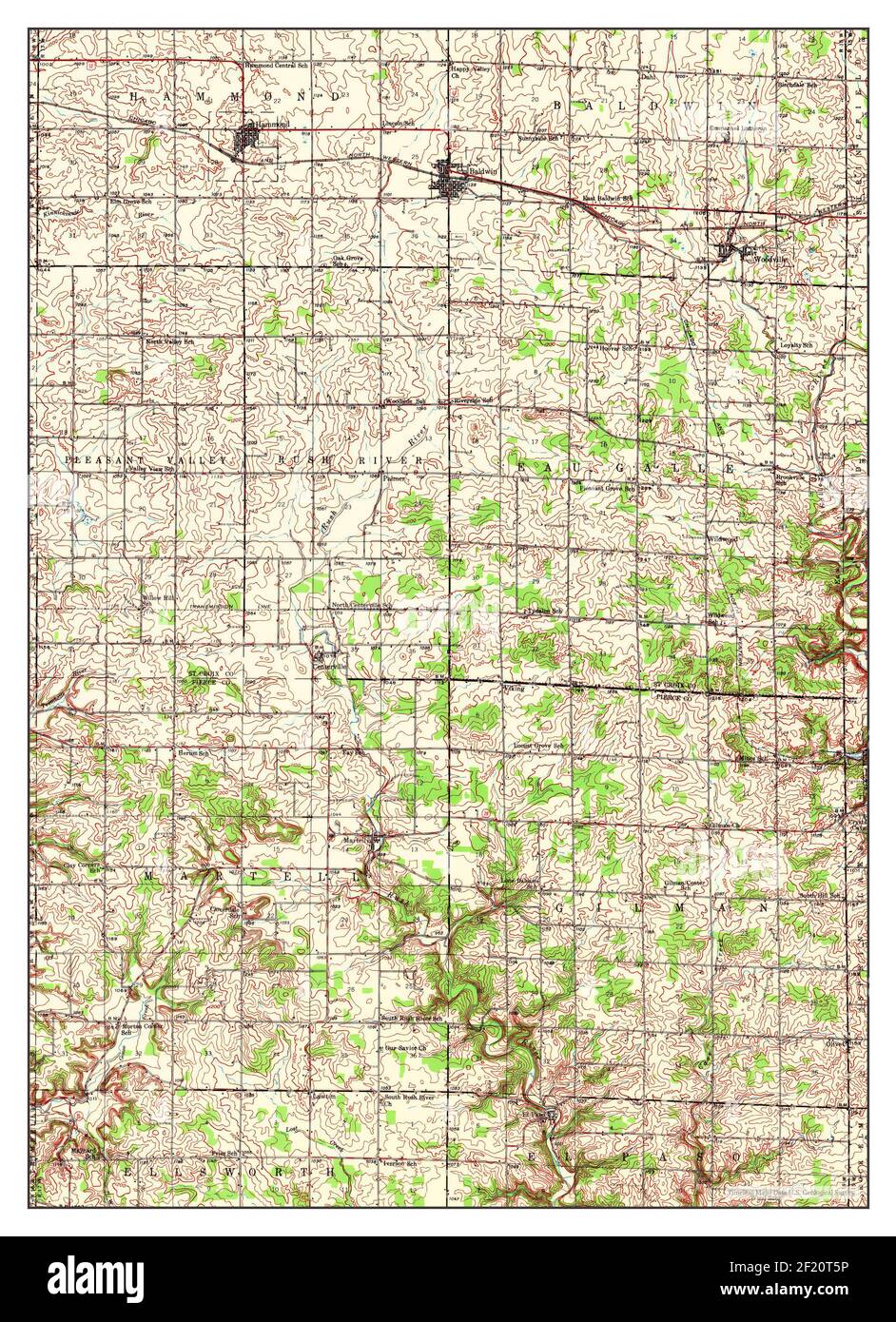 Map of baldwin wisconsin hi-res stock photography and images - Alamy