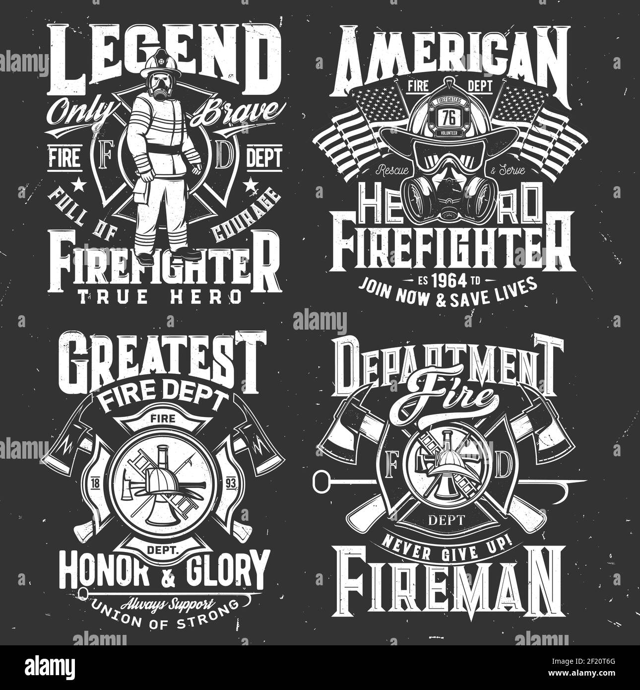 Cool Firefighter Logo