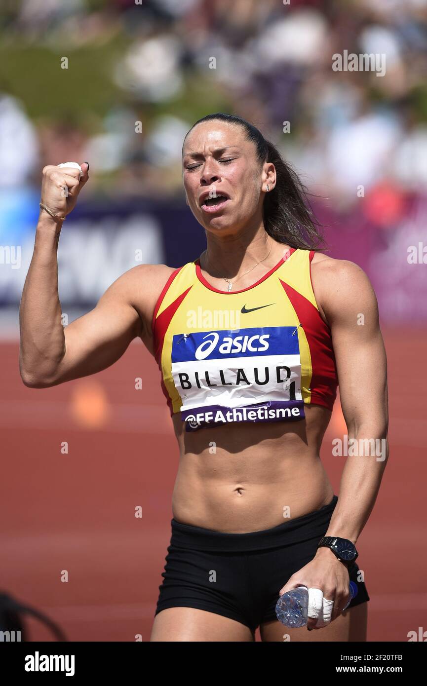 Cindy Billaud (FRA) competes on Women's 100 m Hurdles final during the ...