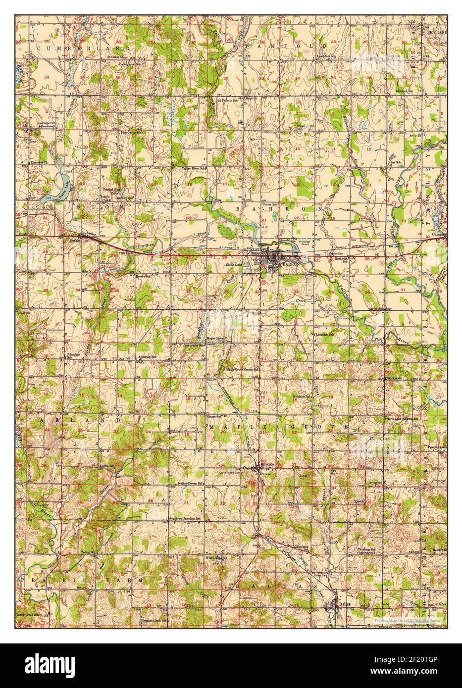 Barron map hi-res stock photography and images - Alamy