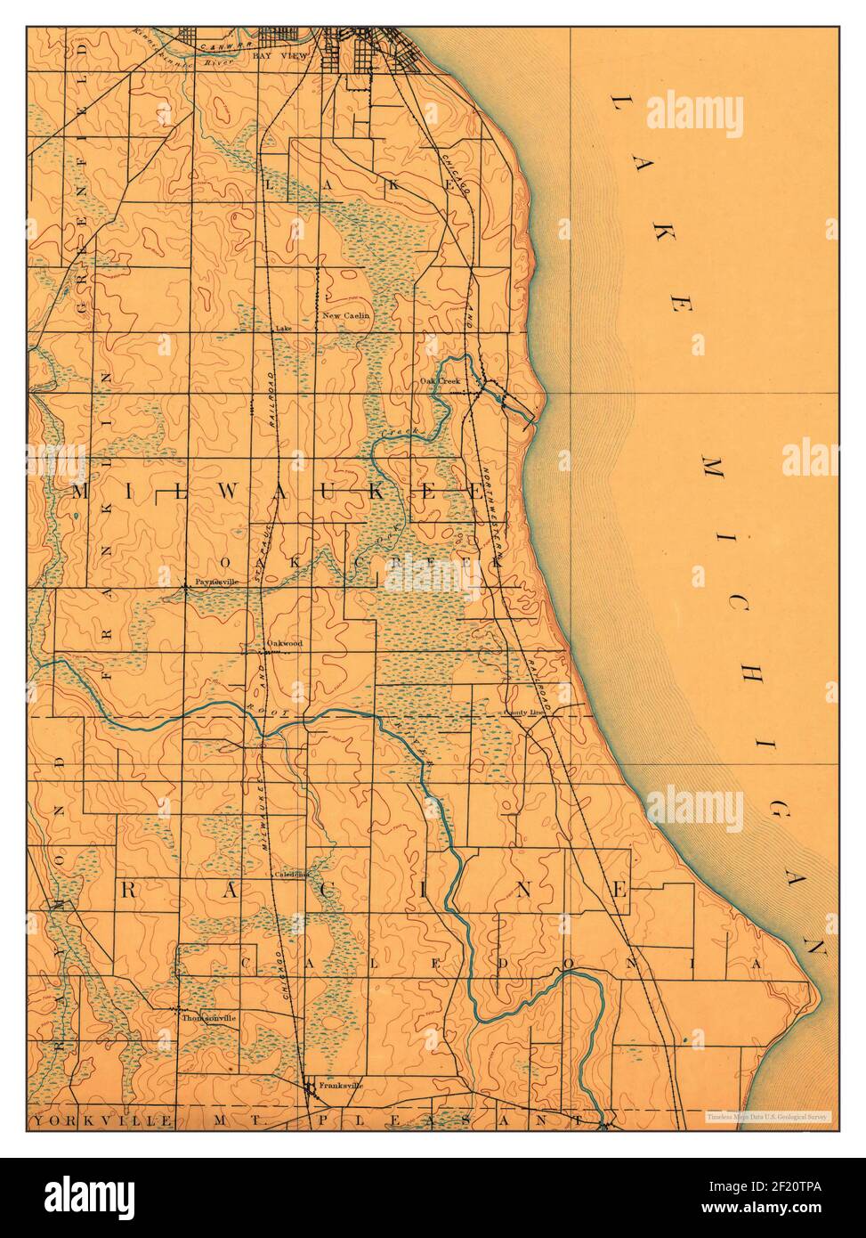 Bayview, Wisconsin, map 1891, 1:62500, United States of America by ...