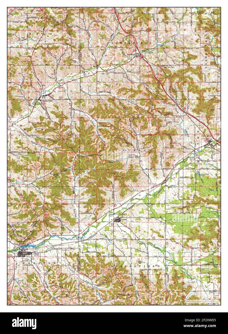 Map of blair Cut Out Stock Images & Pictures - Alamy