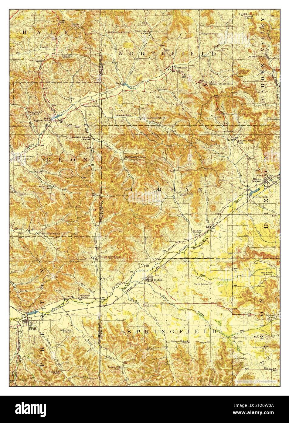 Map of blair Cut Out Stock Images & Pictures - Alamy