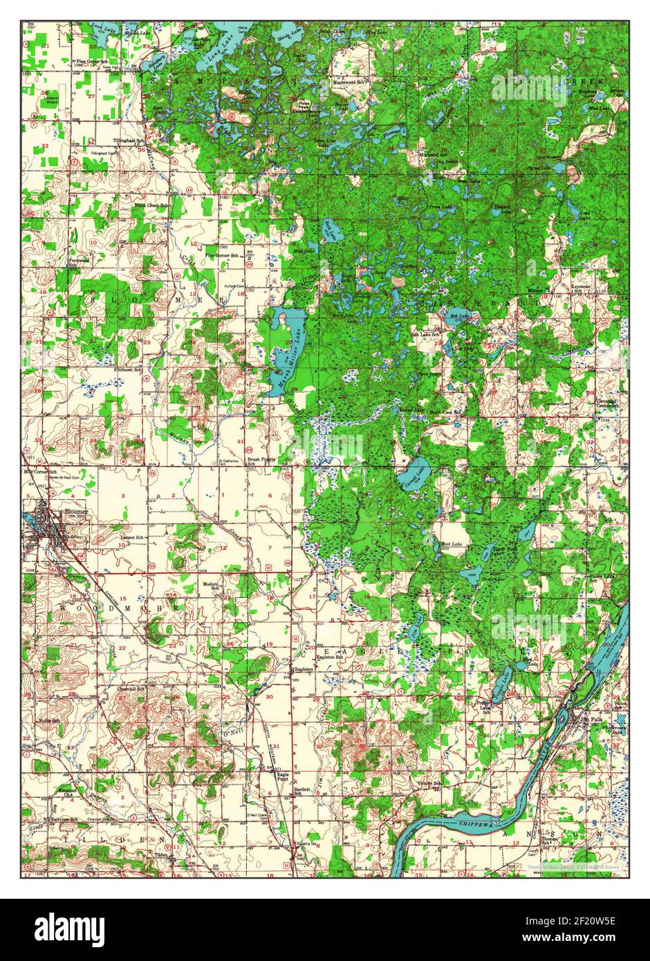 Bloomer wisconsin map hi-res stock photography and images - Alamy