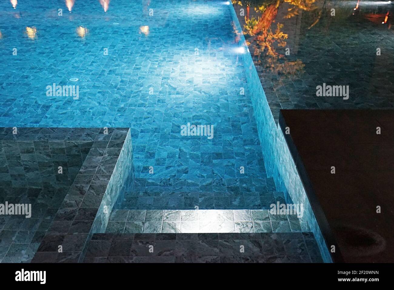 Swimming pool underwater night hi-res stock photography and images - Alamy