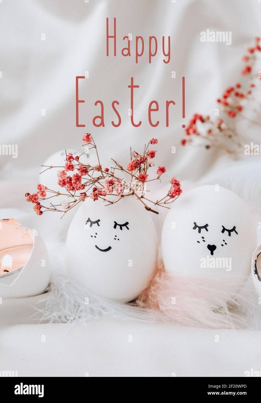 HAPPY EASTER greeting card Easter DIY do it yourself. Minimal easter ...