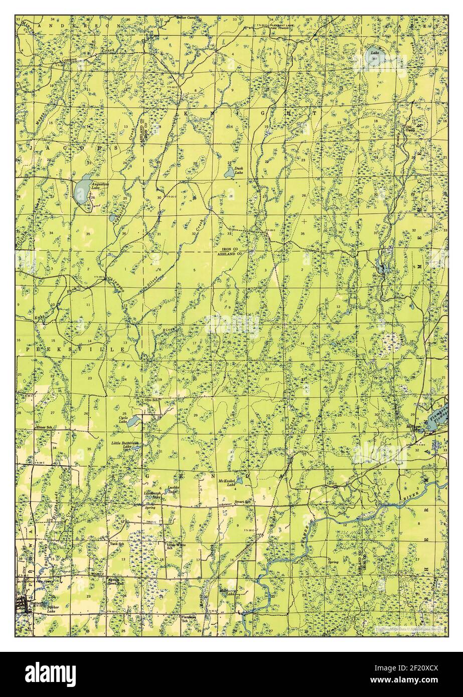 Map of butternut wisconsin hi-res stock photography and images - Alamy