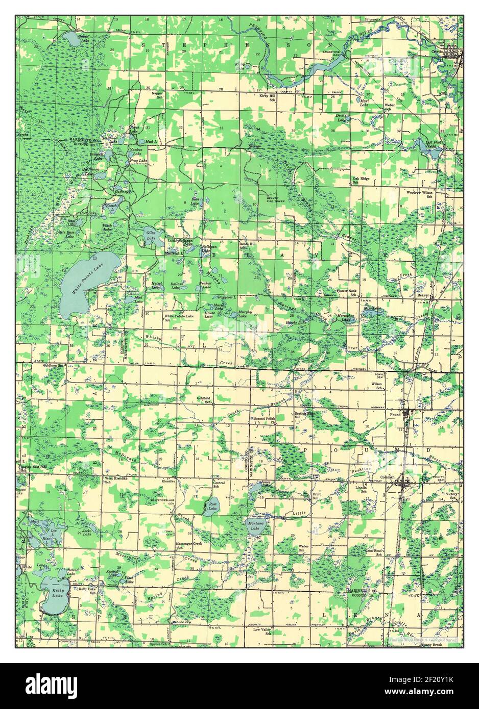 Coleman, Wisconsin, map 1942, 1:48000, United States of America by ...