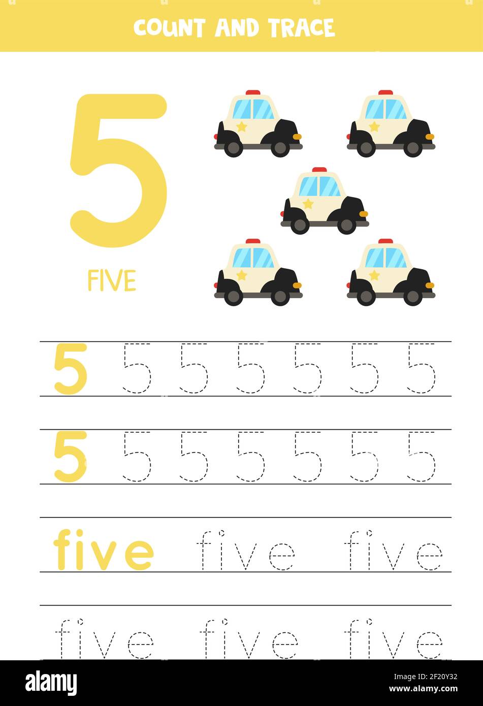 Practice Writing Number 5