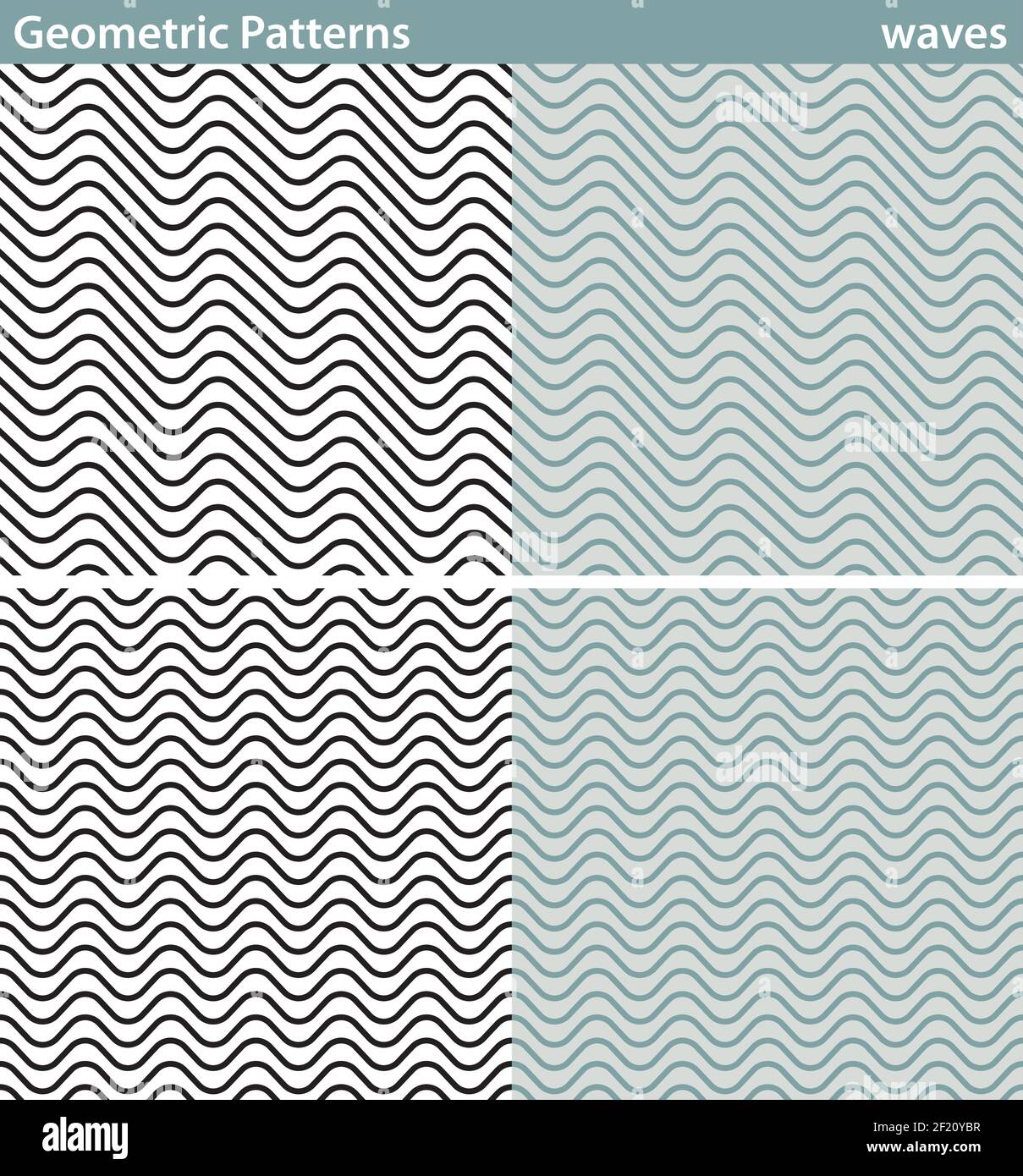 Four seamless patterns with geometric motifs Stock Vector Image & Art ...