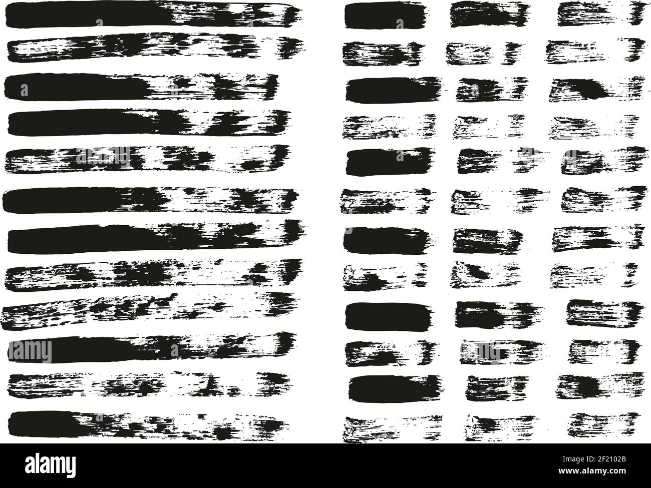 Flat Paint Brush Thin Straight Lines High Detail Abstract Vector ...
