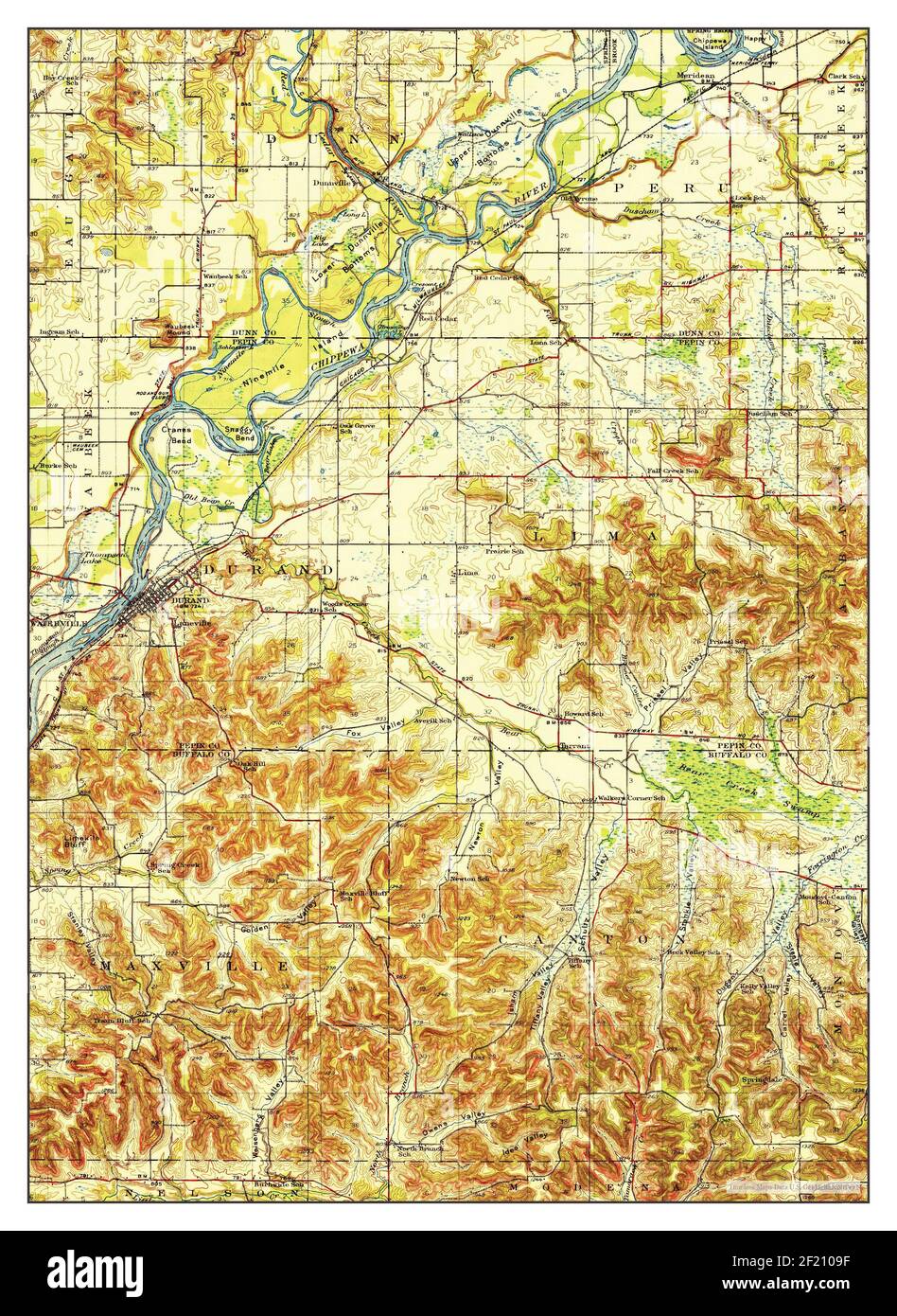 Map Of Durand High Resolution Stock Photography and Images - Alamy