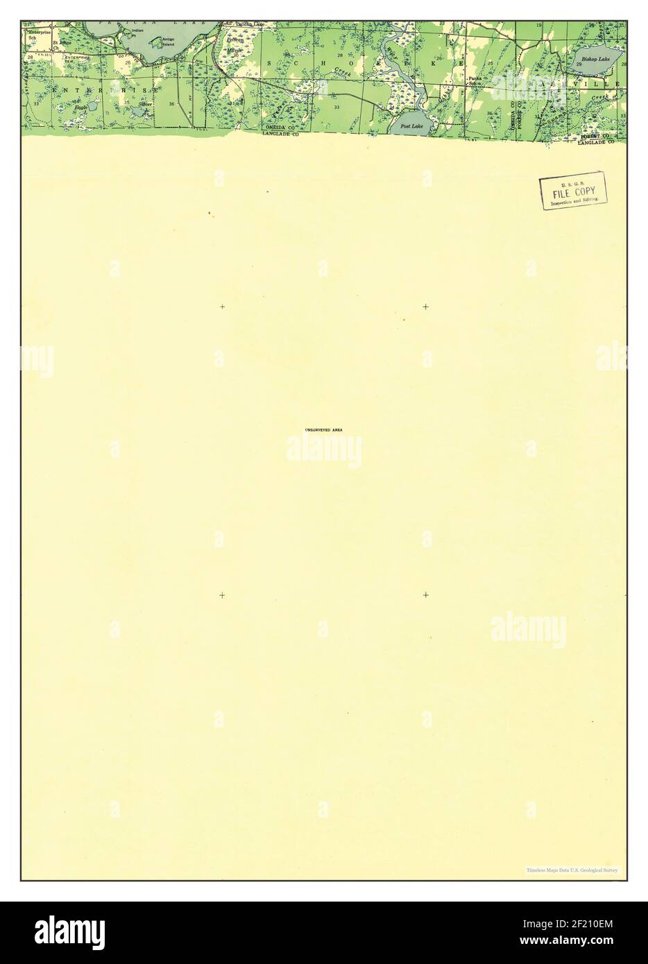 Map of elcho wisconsin hi-res stock photography and images - Alamy