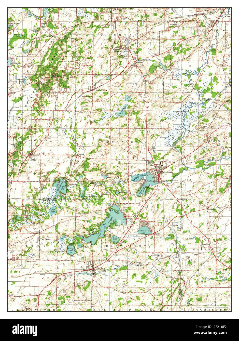 Map of eagle wisconsin hi-res stock photography and images - Alamy