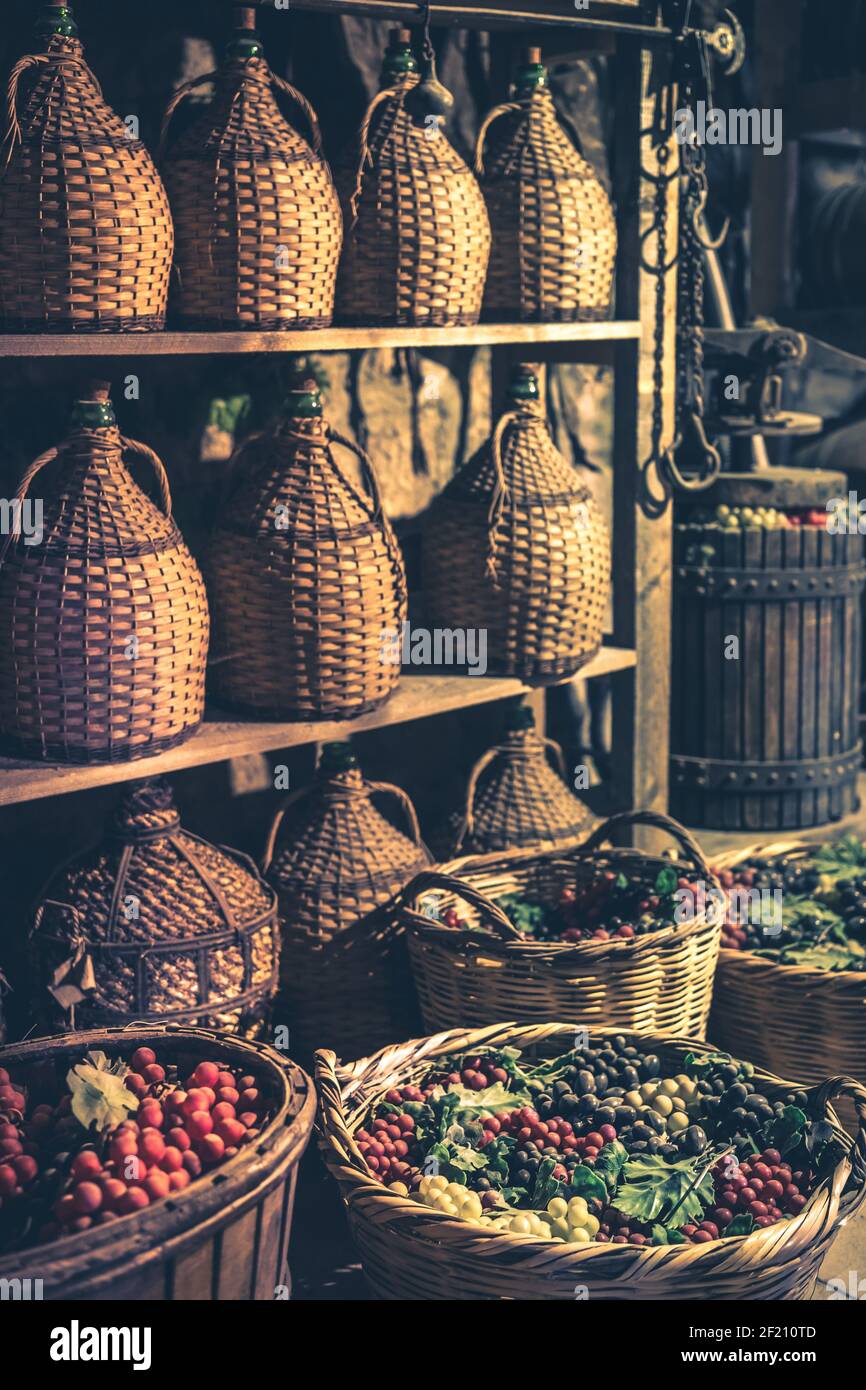 Old wine cellar of Grand Meteoron Monastery Stock Photo - Alamy