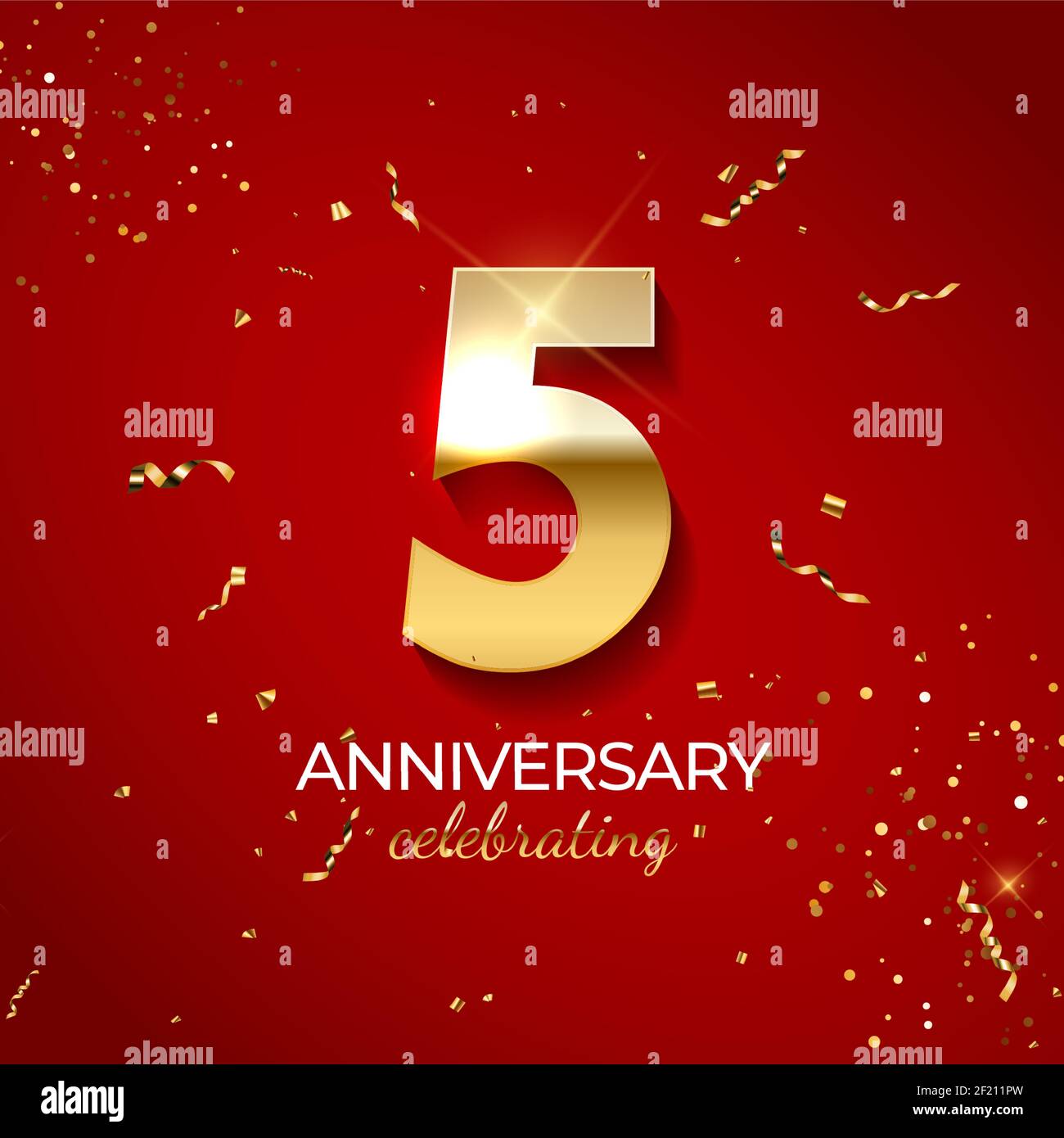 Number 5 and celebrate Stock Vector Images - Alamy