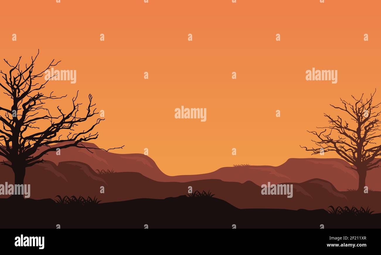 Beautiful evening atmosphere in the countryside with nice natural ...