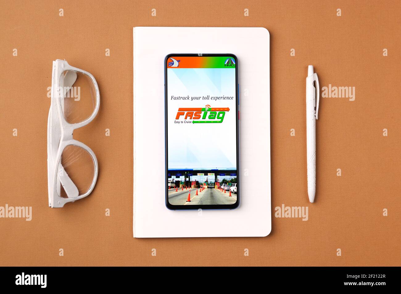 Assam, india - March 10, 2021 : FASTag logo on phone screen stock image ...