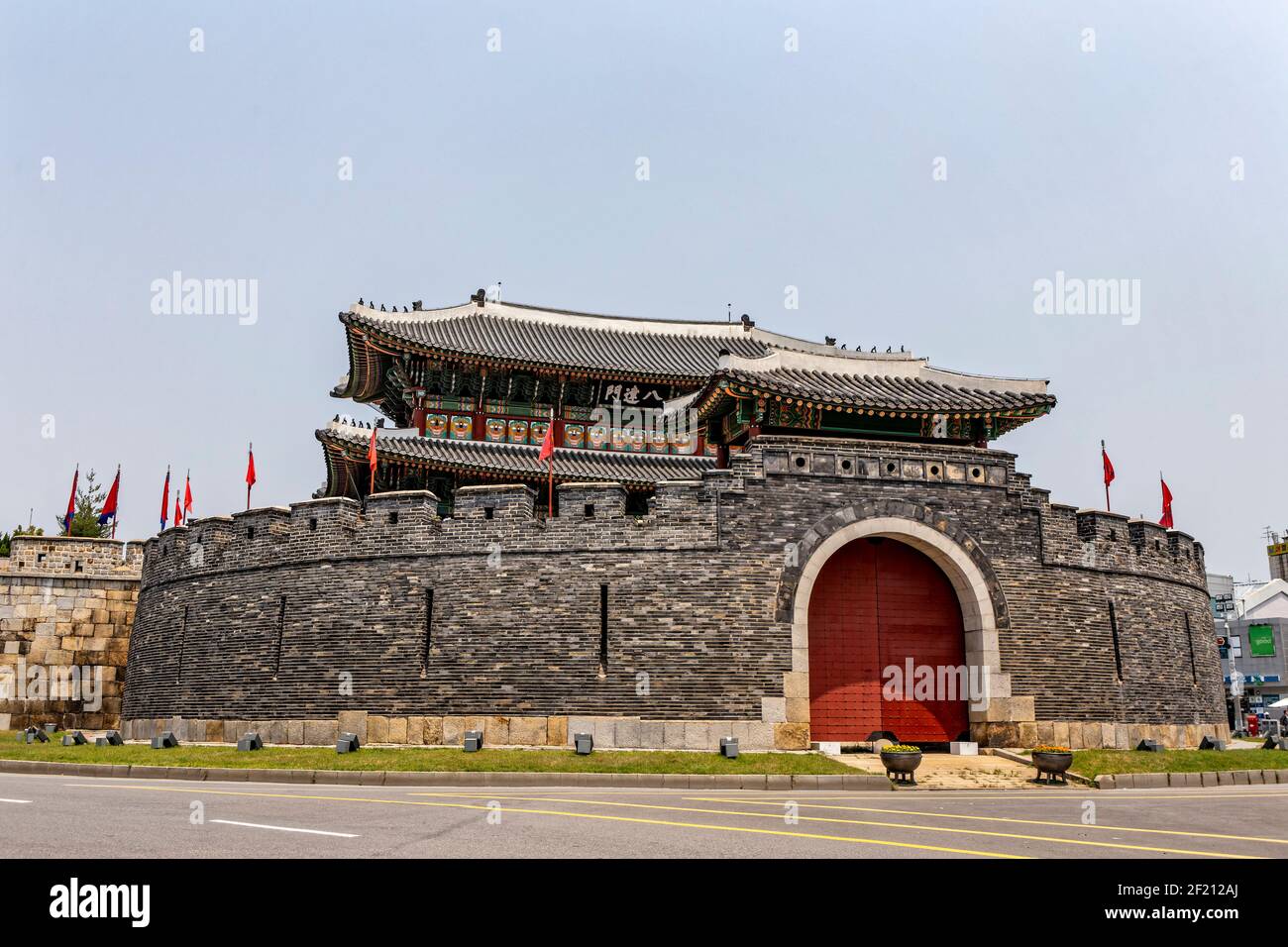 Suwon, South Korea. 28th May, 2017. Paldalmun Gate is the large ...