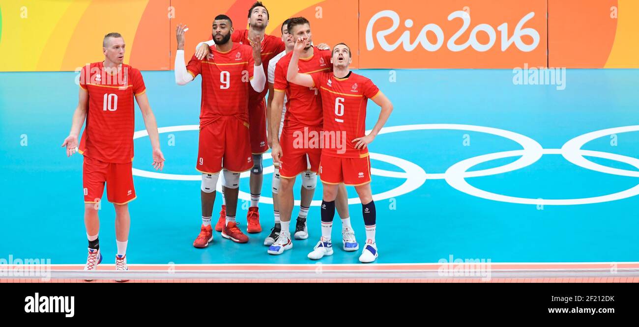 French team during the Olympic Games RIO 2016, Volleyball, Italy v ...