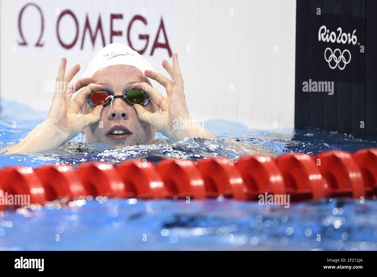 Lilly King (USA) competes on Women's 100 m Breaststroke heats during ...