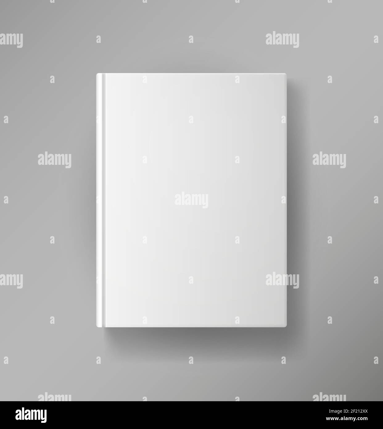 Vector Blank book cover isolated on white background Stock Vector Image ...
