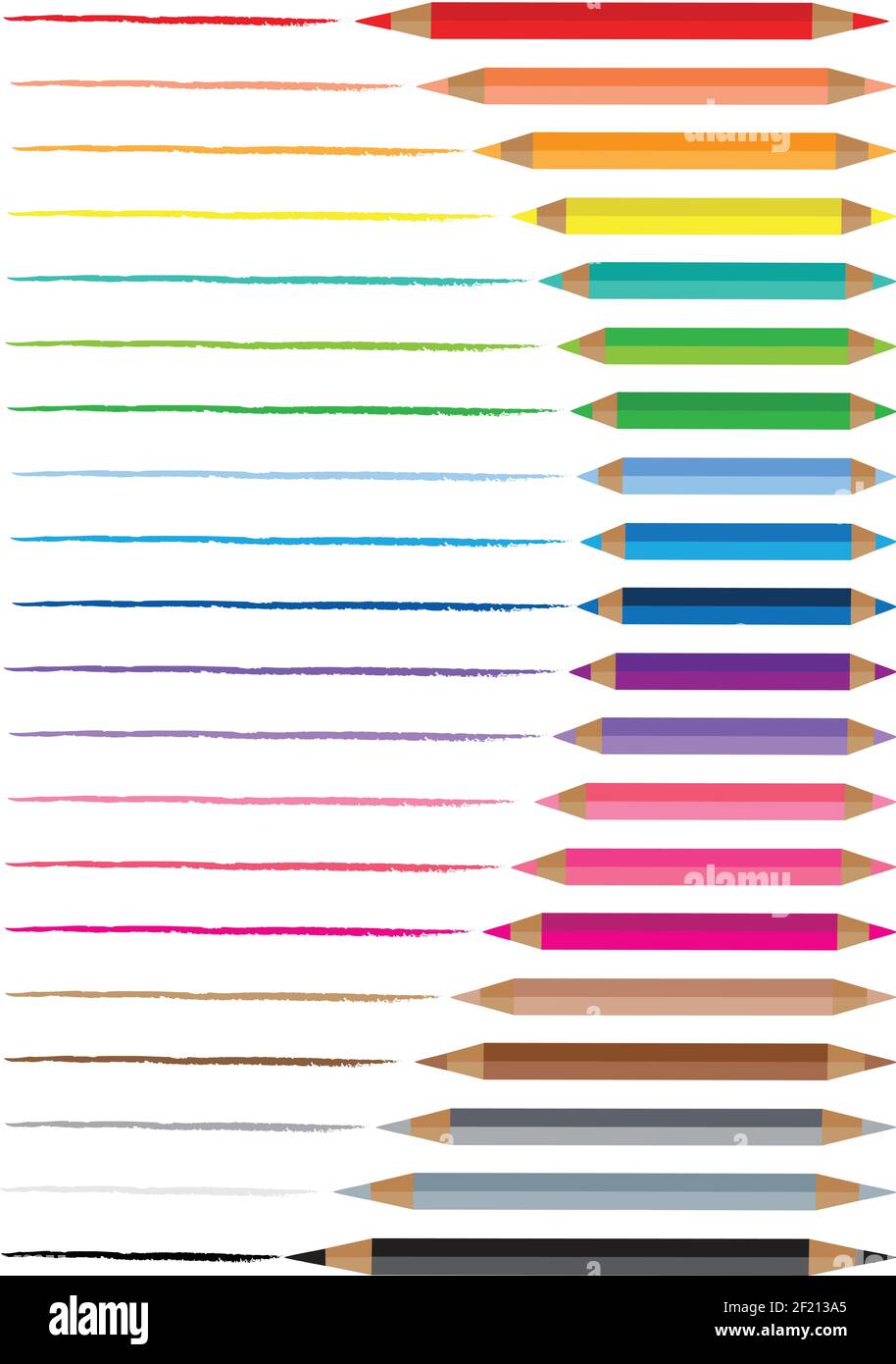 vector colour pencil design background Stock Vector Image & Art - Alamy