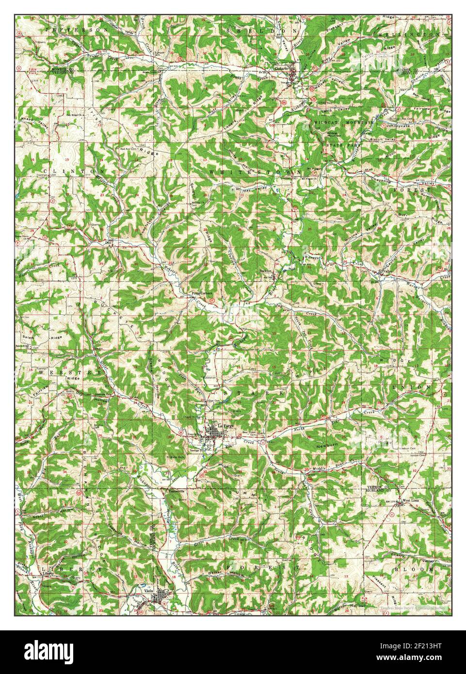 Map of la farge hi-res stock photography and images - Alamy