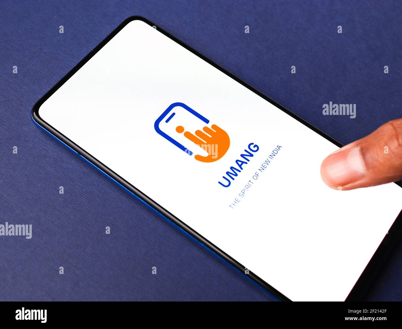 Assam, india - March 10, 2021 : UMANG app logo on phone screen stock ...