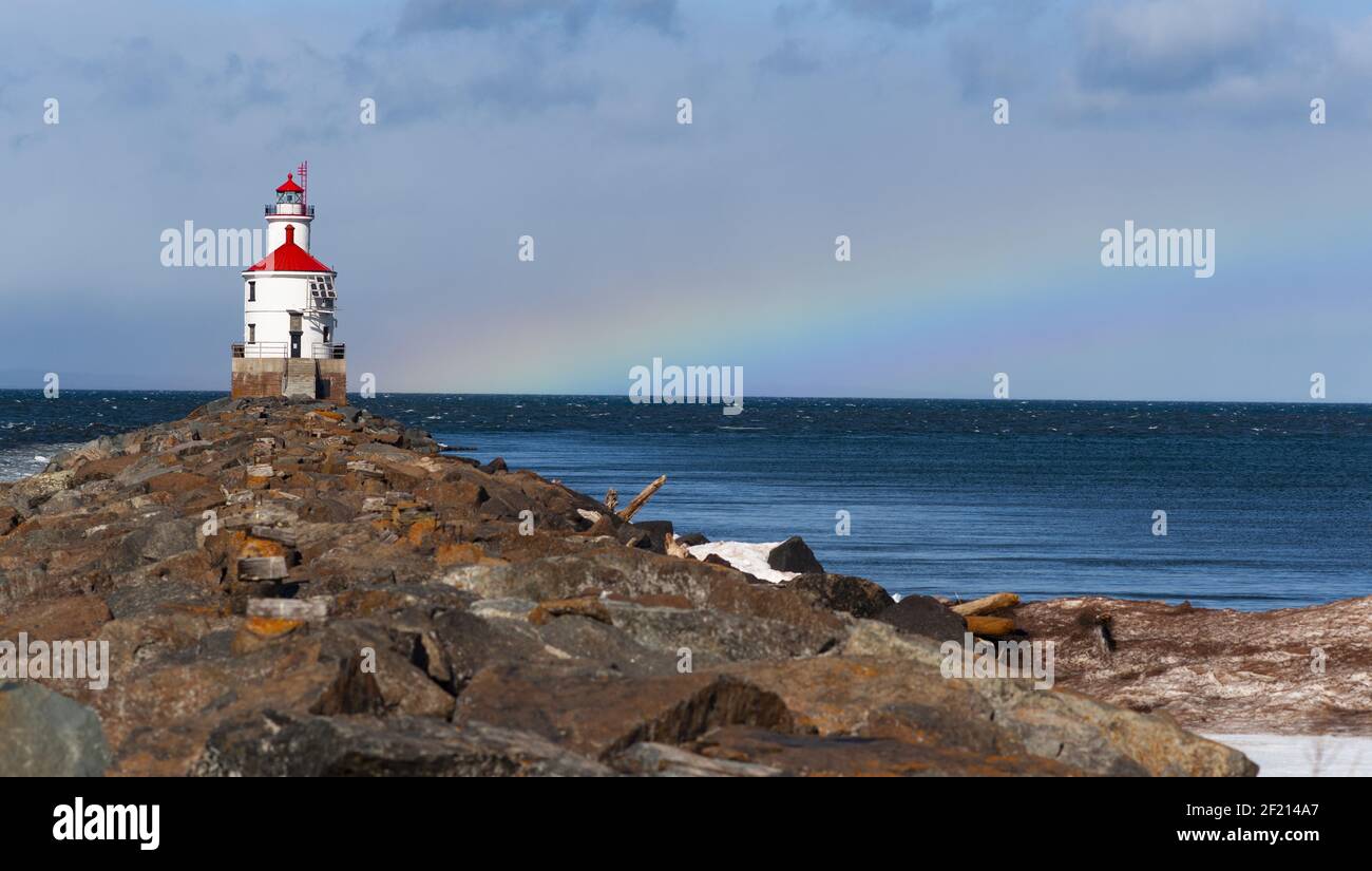 The Wisconsin Point Light is a lighthouse located near Superior on ...